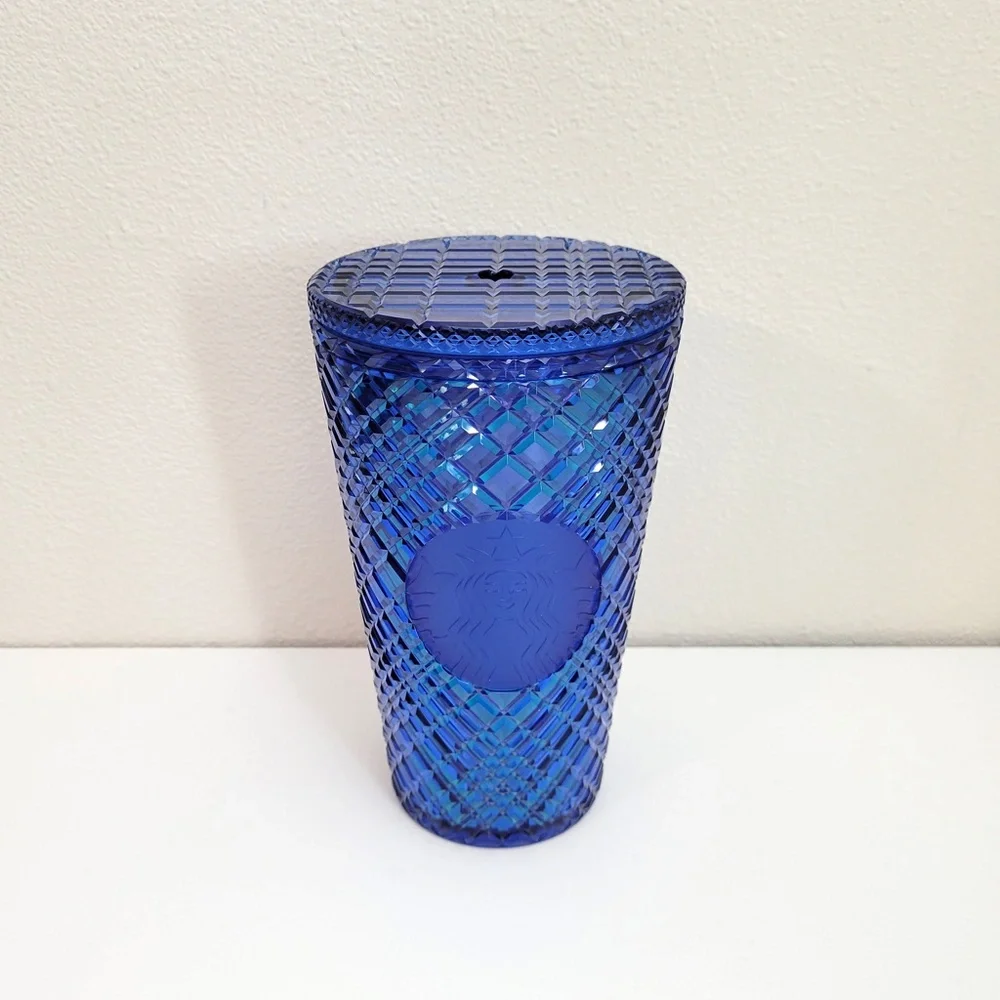 Starbucks | Dining | Starbucks 222 Holiday Azure Blue Jeweled Grande 6 ...